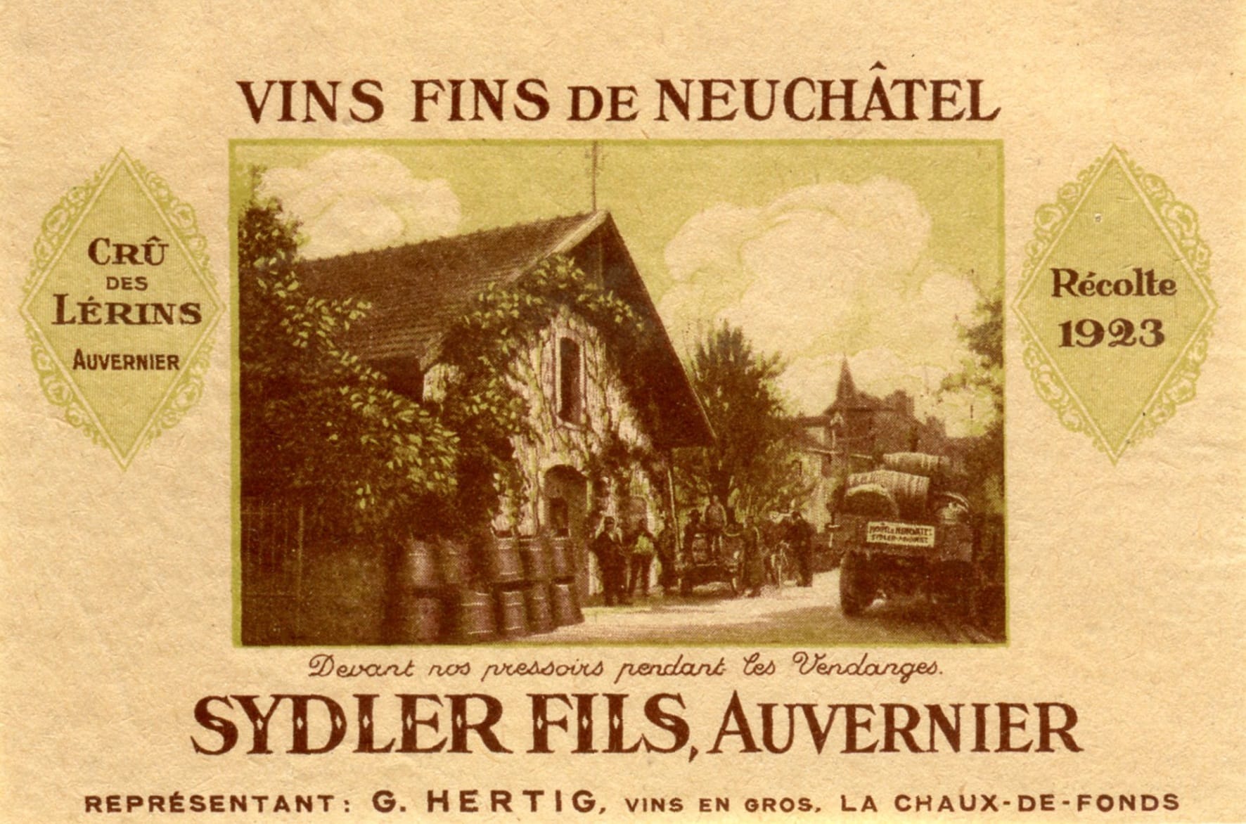 Auvernier SYDLER 1923 – Château de Boudry